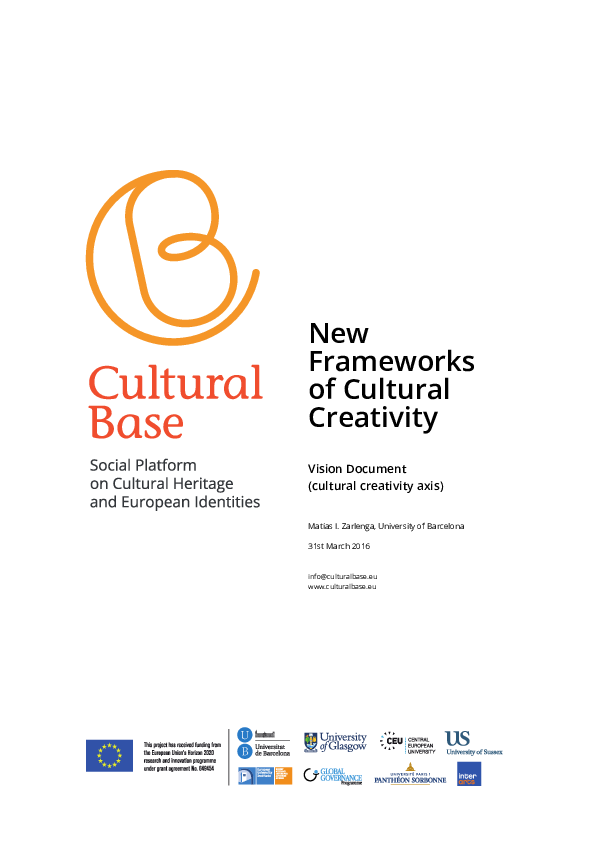 (PDF) New Frameworks of Cultural Creativity