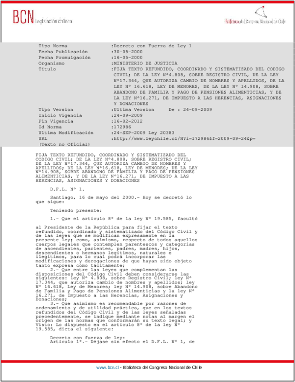 (PDF) Codigo civil chile
