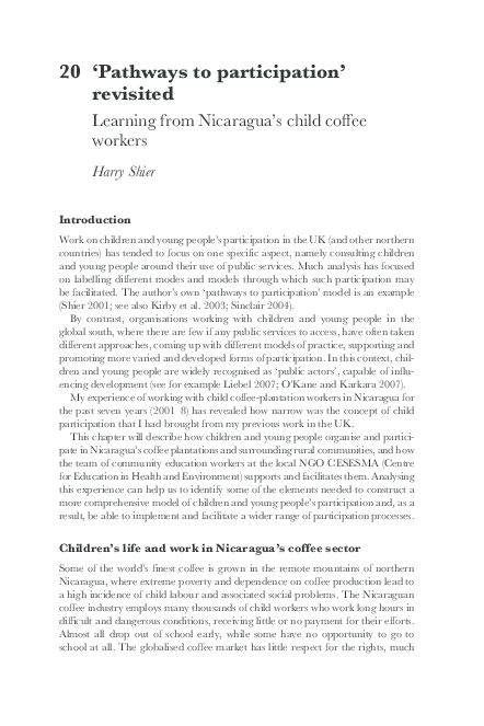 (PDF) Pathways to Participation Revisited: Learning from Nicaragua's ...