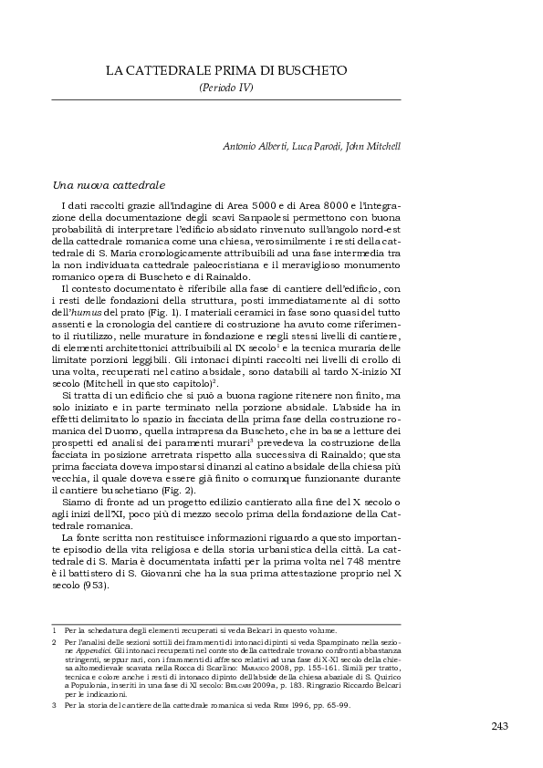 (PDF) La cattedrale prima di Buscheto (da Archeologia in Piazza dei ...