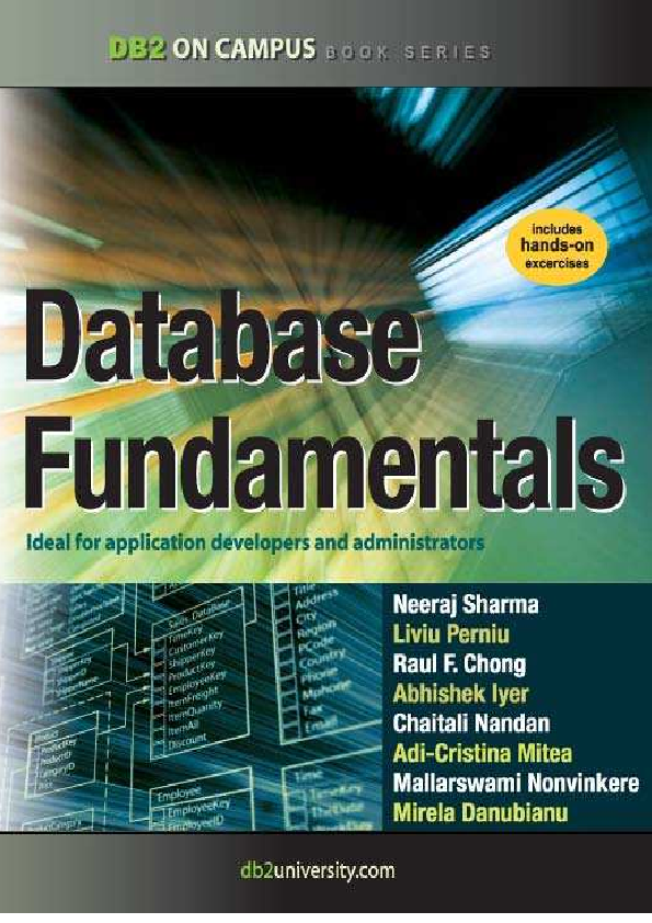(PDF) Database fundamentals