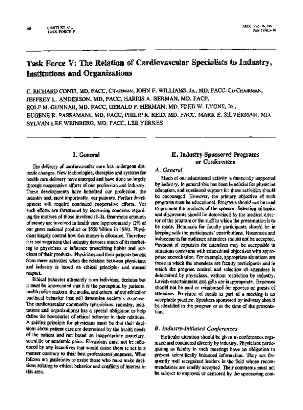 (PDF) Task Force V: The relation of cardiovascular specialists to ...