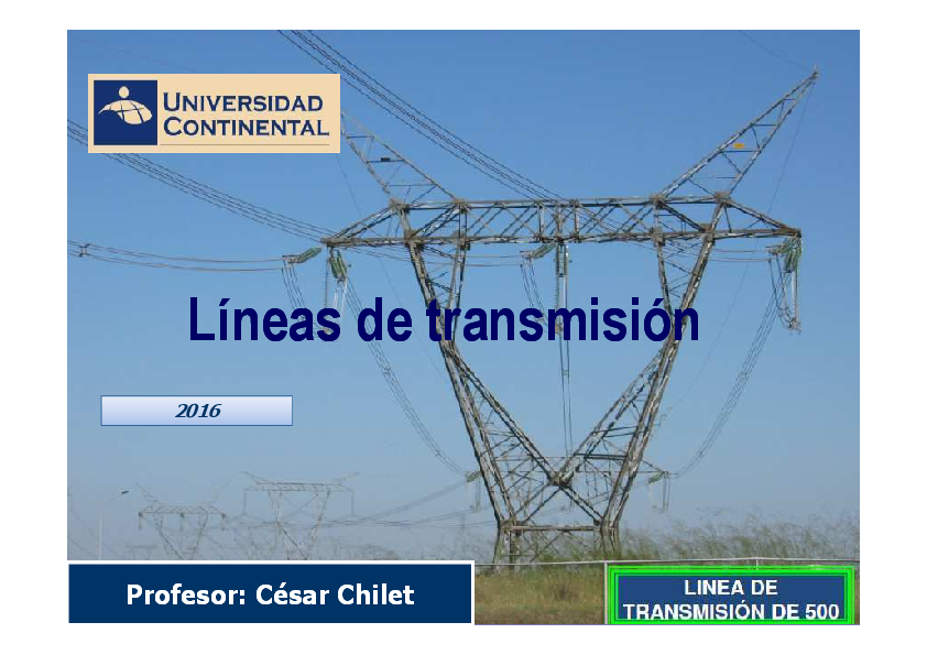 (PDF) Líneas de transmisión Líneas de transmisión Líneas de transmisión Líneas de transmisión