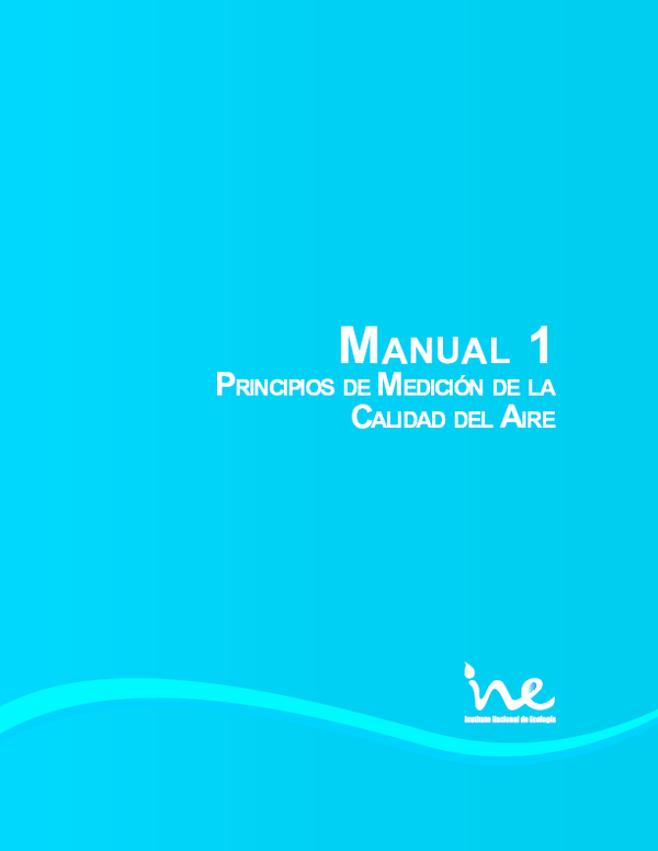 (PDF) Manual 1 PrinciPios de Medición de la calidad del aire