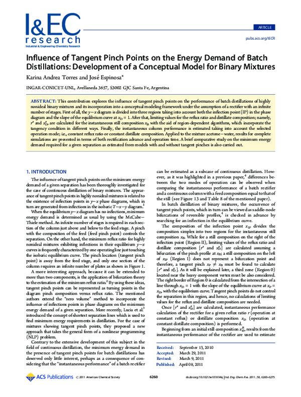 (PDF) Influence of Tangent Pinch Points on the Energy Demand of Batch ...