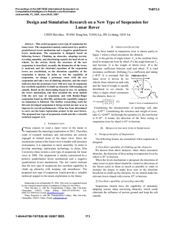 (PDF) Design and simulation research on a new type of suspension for ...