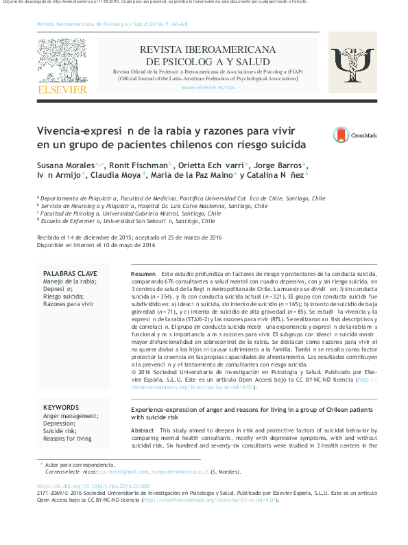 (PDF) Vivencia y expresion de la rabia y razones para vivir en un grupo ...