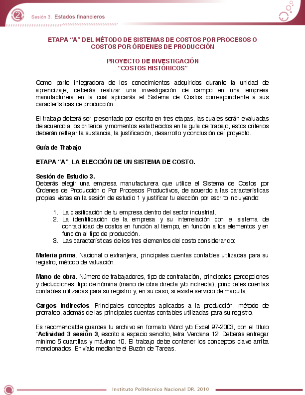 (PDF) ETAPA " A " DEL MÉTODO DE SISTEMAS DE COSTOS POR PROCESOS O COSTOS POR ÓRDENES DE PRODUCCIÓN