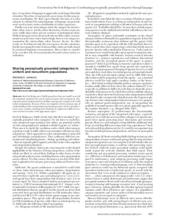 (PDF) Sharing perceptually grounded categories in uniform and ...