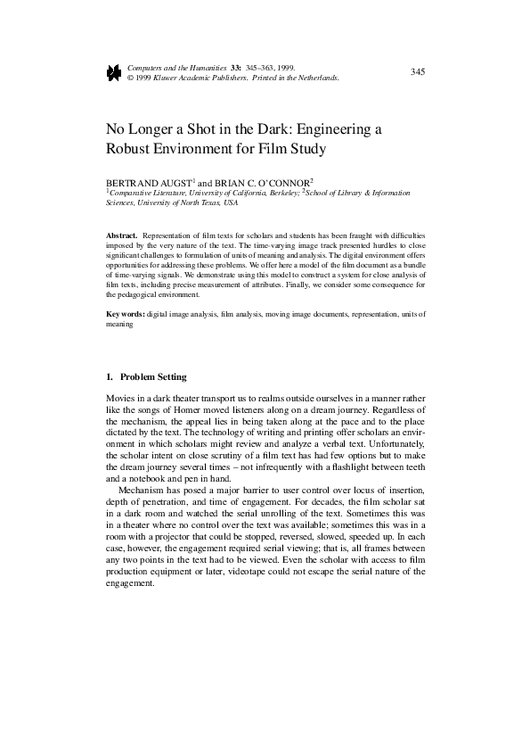 (PDF) No Longer a Shot in the Dark: Engineering a Robust Environment ...