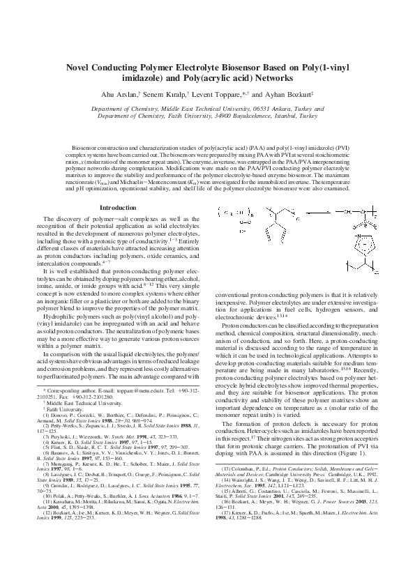 (PDF) Novel Conducting Polymer Electrolyte Biosensor Based on Poly(1 ...