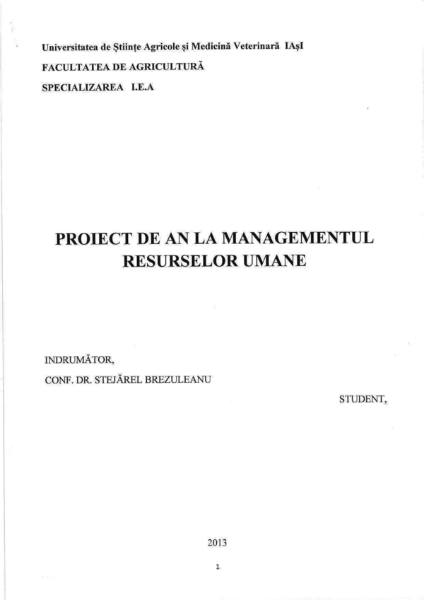 Proiect MRU