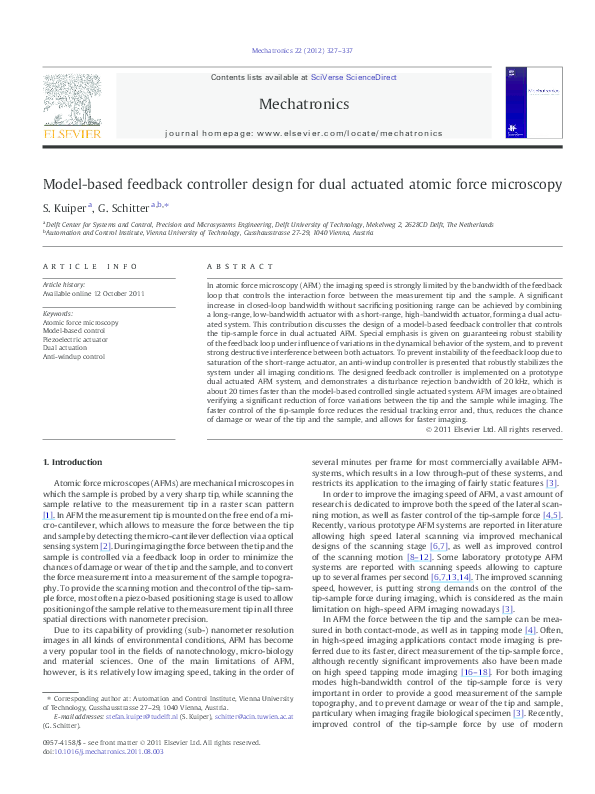 (PDF) Model-based feedback controller design for dual actuated atomic ...