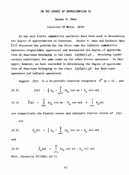 (PDF) Degree of Approximation via Abel Operators