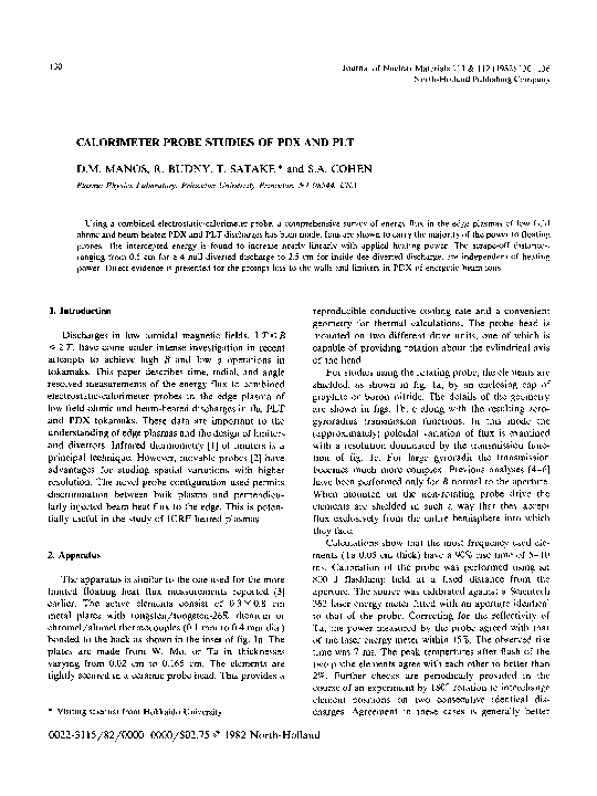 (PDF) Calorimeter probe studies of PDX and PLT