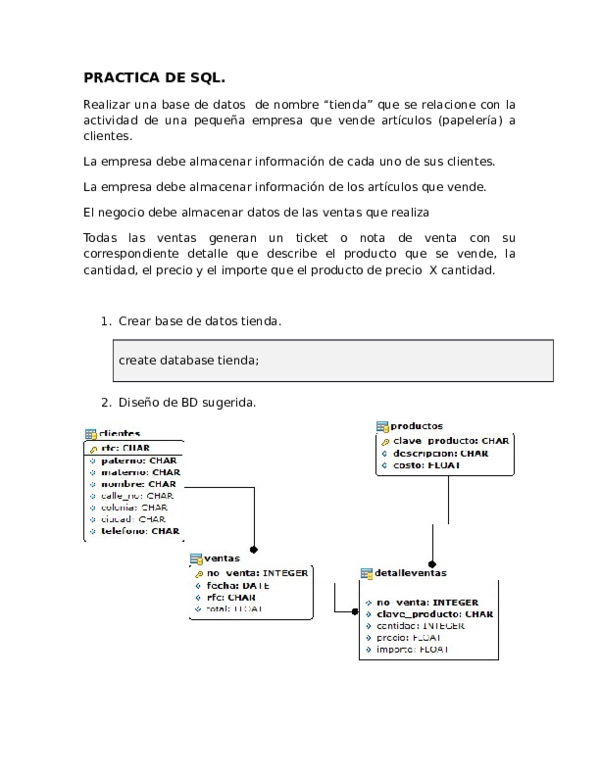 (DOC) PRACTICA DE SQL