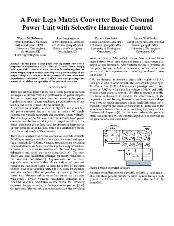 (DOC) A four legs matrix converter based ground power unit with ...