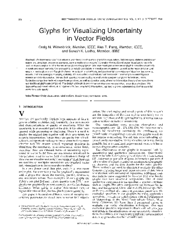 (PDF) Glyphs for visualizing uncertainty in vector fields
