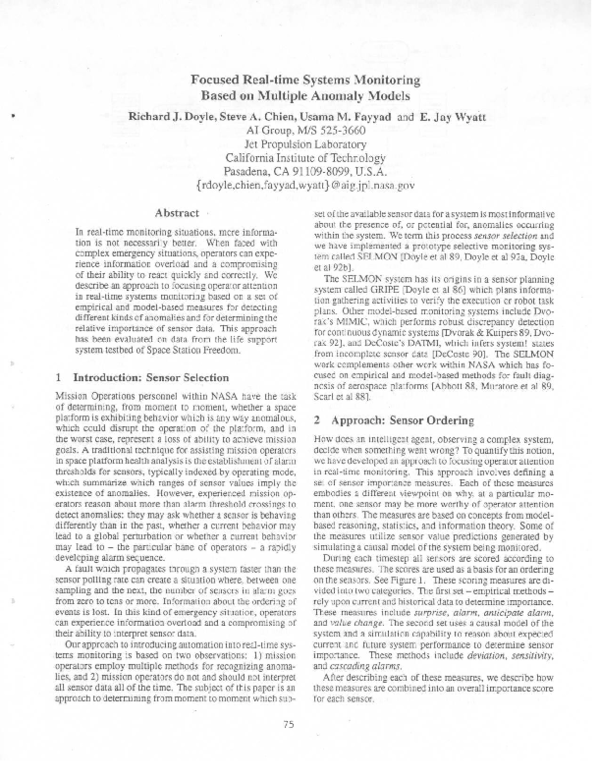 (PDF) Focused real-time systems monitoring based on multiple anomaly models