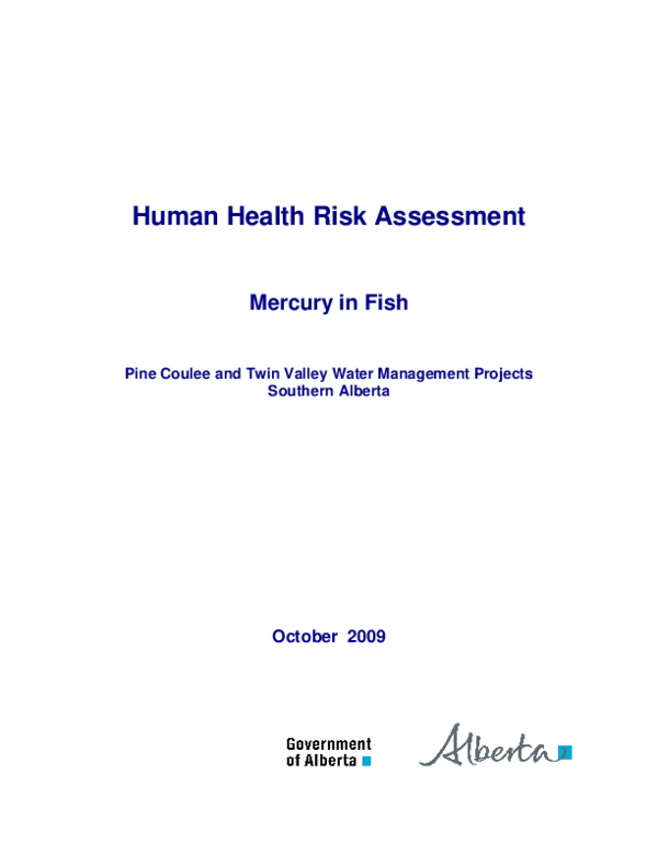 (PDF) Human Health Risk Assessment