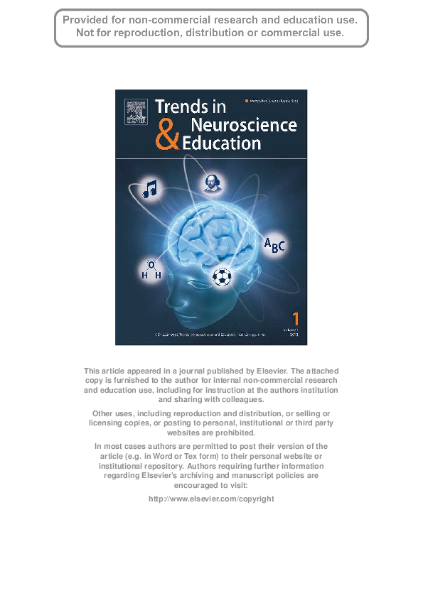 (PDF) Embodiment theory and education: The foundations of cognition in ...