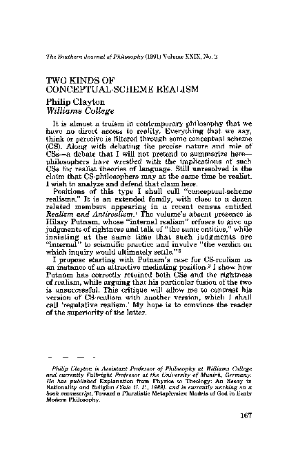 (PDF) Two Kinds of Conceptual-Scheme Realism