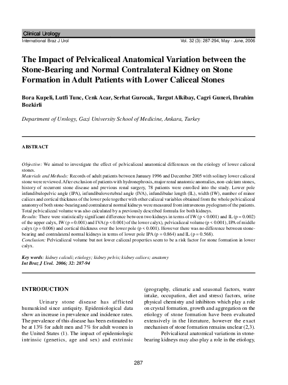 (PDF) Revisiting the morphology of pelvicalyceal system in human ...