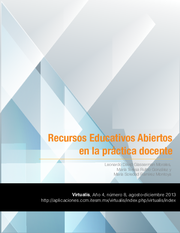 (PDF) Recursos Educativos Abiertos en la práctica docente