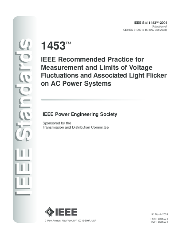(PDF) IEEE Recommended Practice for Measurement and Limits of Voltage ...