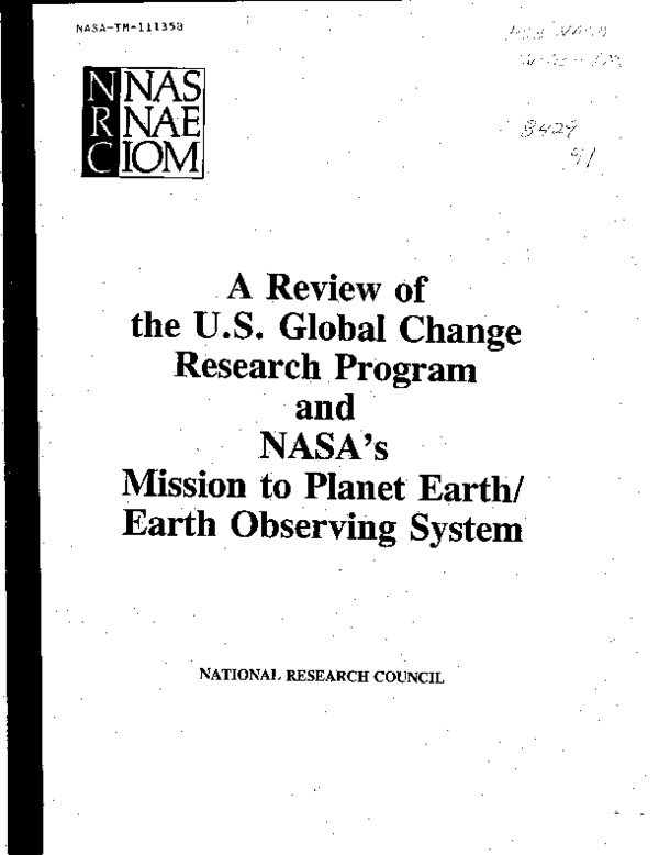 (PDF) A review of the US Global Change Research Program and NASA`s ...