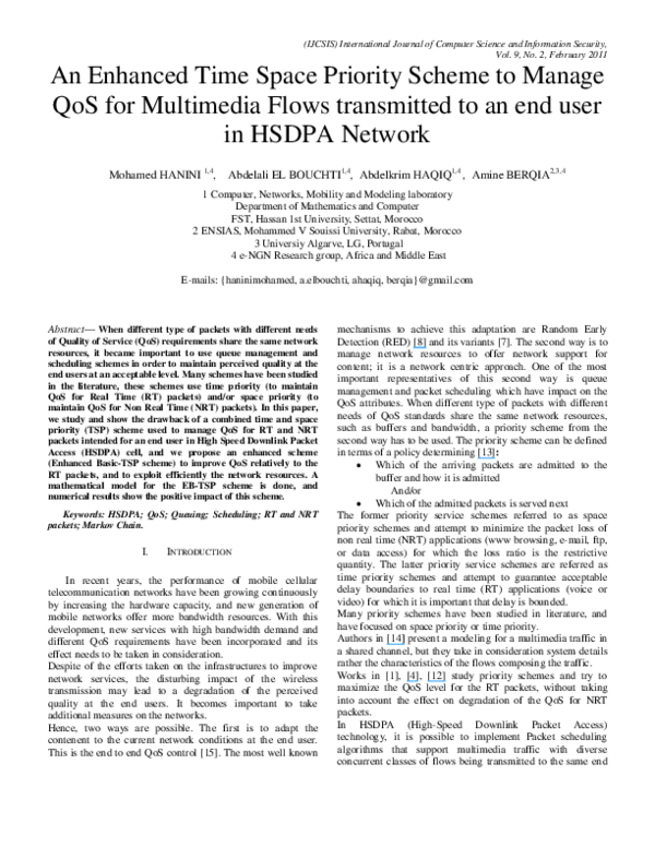 (PDF) An Enhanced Time Space Priority Scheme to Manage QoS for Multimedia Flows transmitted to ...