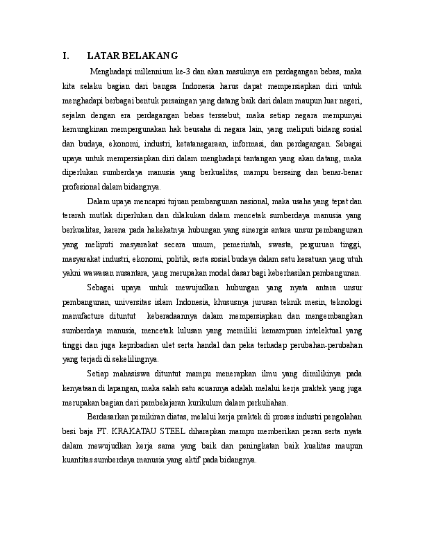 (DOC) Contoh Proposal Kuliah Praktek