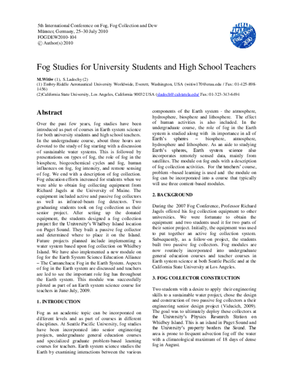 (PDF) Fog Education for Students and Teachers