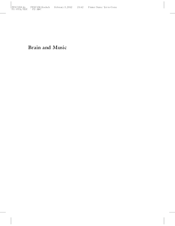 (PDF) Brain and Music