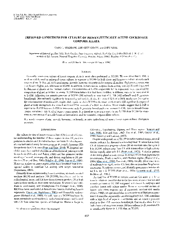 (PDF) Improved conditions for culture of biosynthetically active ...