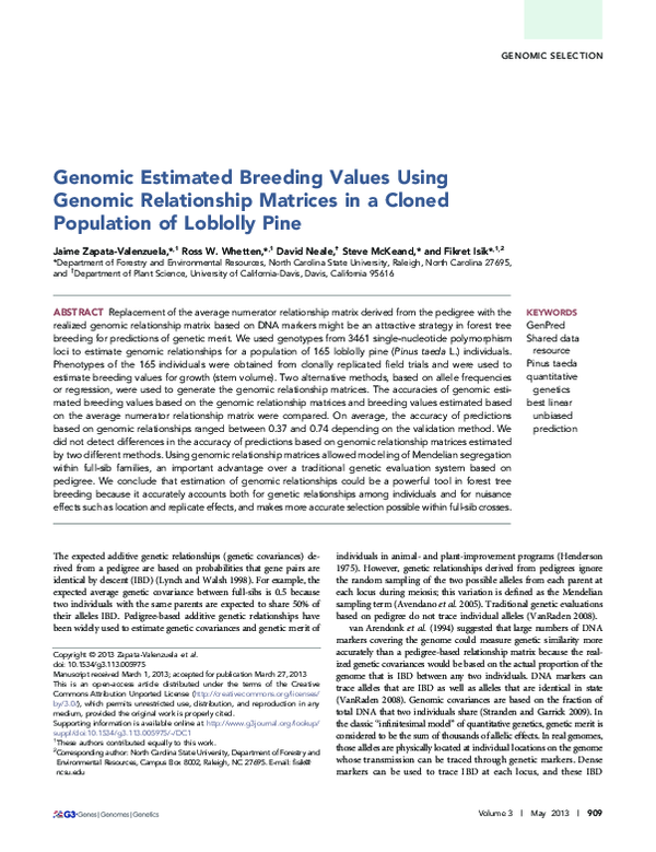 (PDF) Estimating reliabilities of genomic breeding values | Herman Mulder and Mario Calus ...