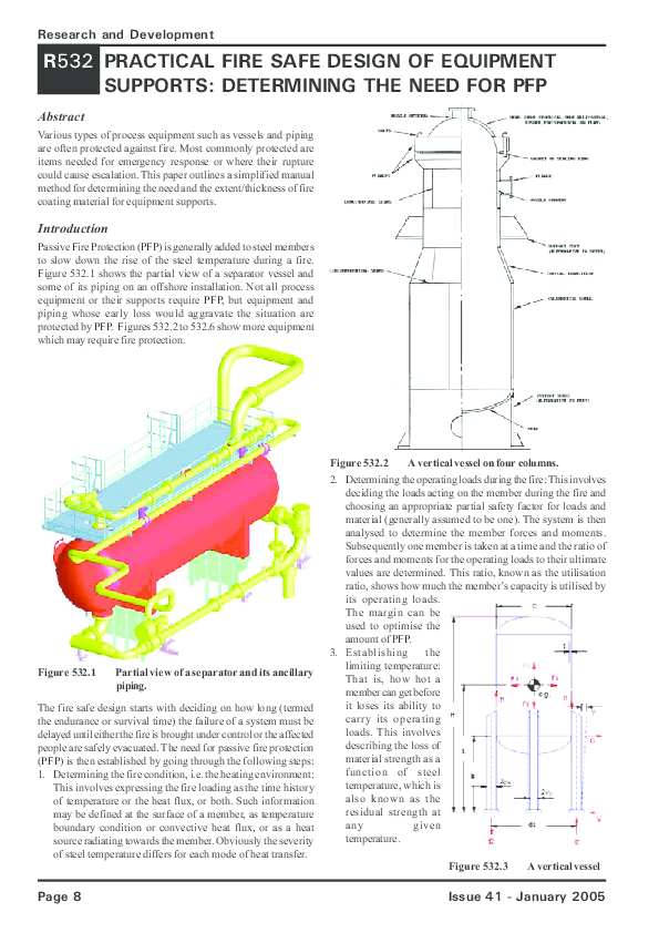 (PDF) Practical Fire Safe Design of Equipment Supports: Determining the ...