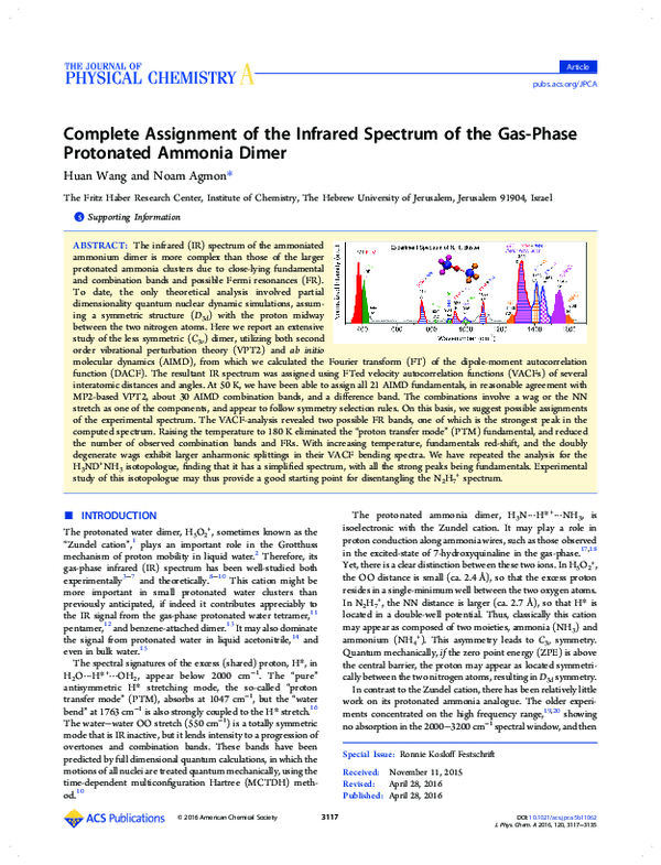 Complete Assignment of the Infrared Spectrum of the Gas-Phase ...
