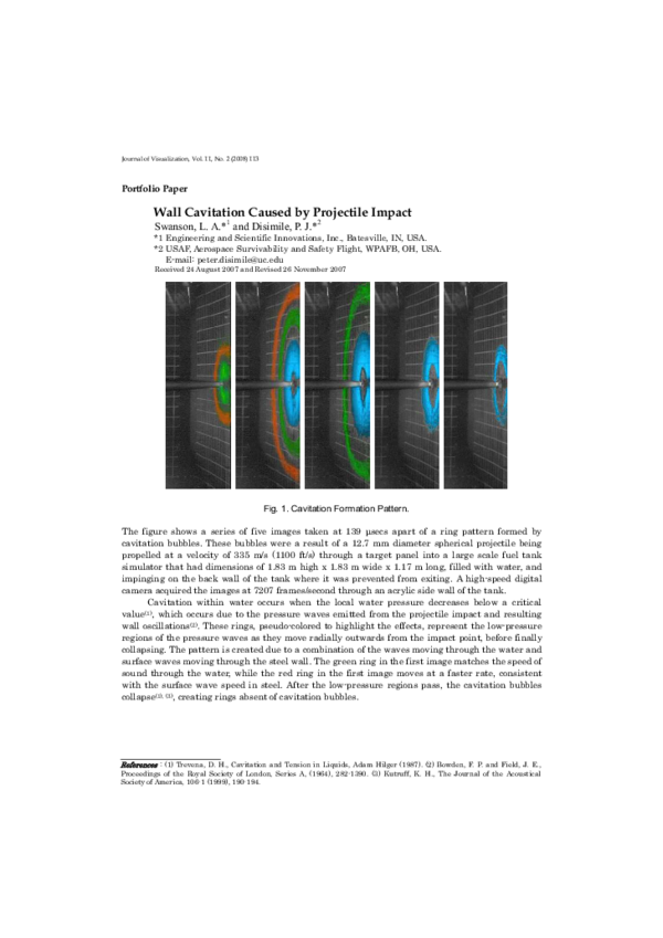 (PDF) Wall cavitation caused by projectile impact