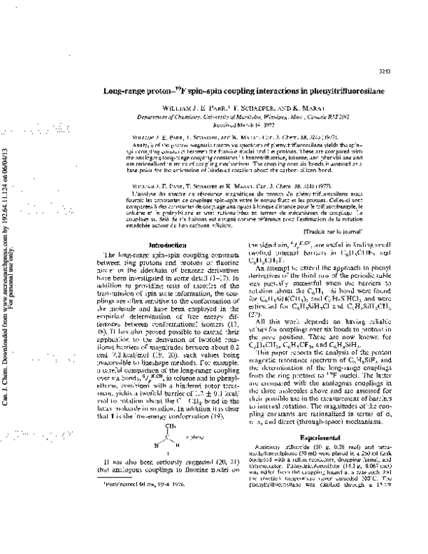 (PDF) Long-range proton– 19 F spin–spin coupling interactions in ...