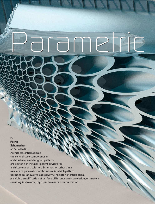 (PDF) Parametric Patterns