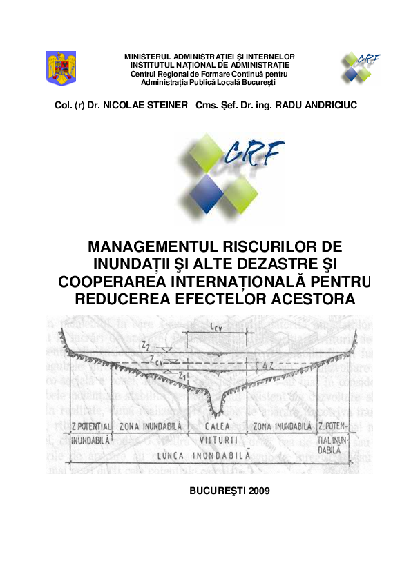 (PDF) 42. ISBN 978-606-8222-16-5 MANAGEMENTUL RISCULUI DE INUNDATII SI ...