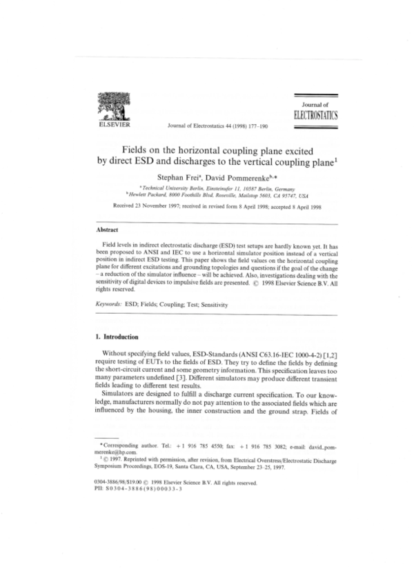 (PDF) Fields on the horizontal coupling plane excited by direct ESD and ...