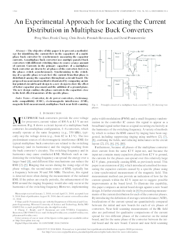 (PDF) An Experimental Approach for Locating the Current Distribution in Multiphase Buck Converters