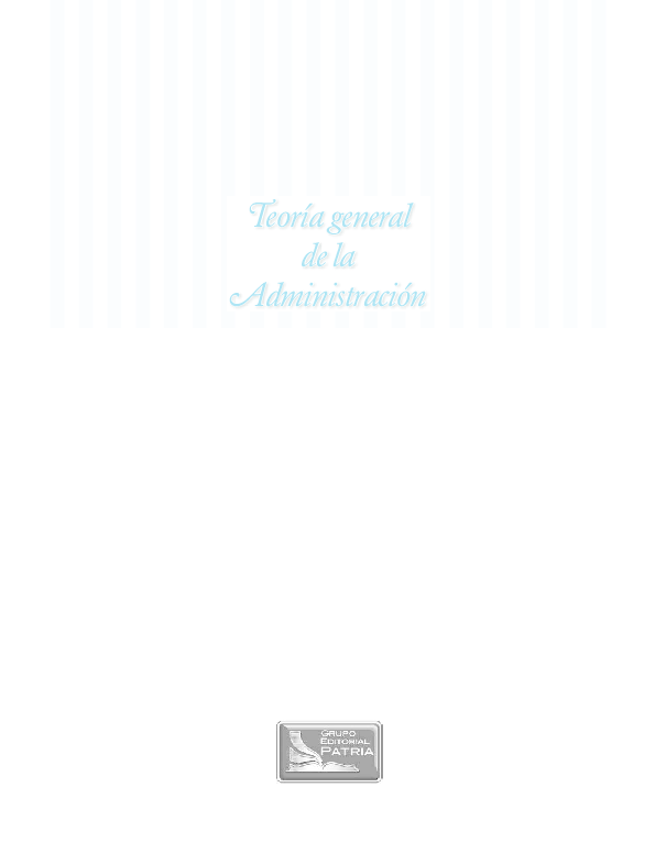 (PDF) Teoría general de la Administración
