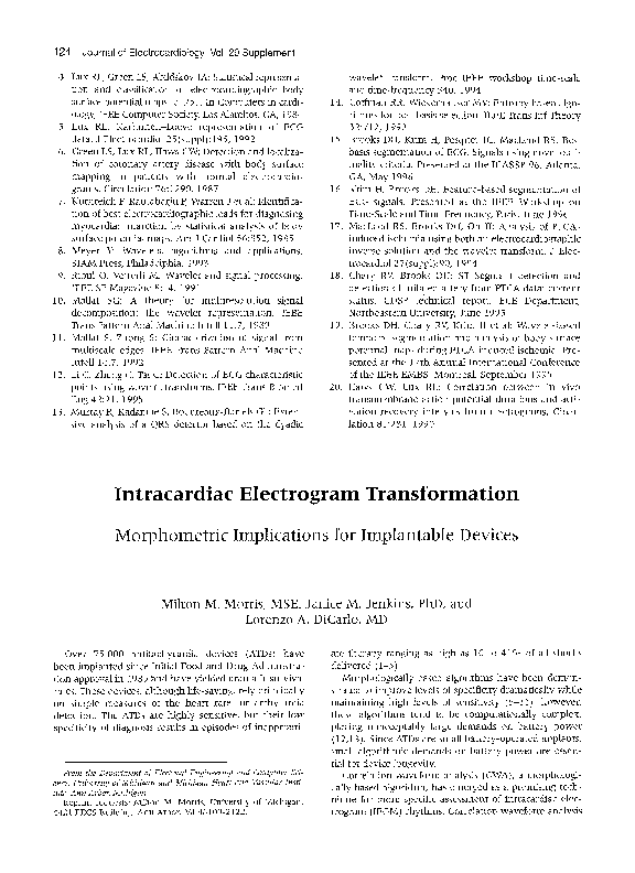 (PDF) Intracardiac electrogram transformation