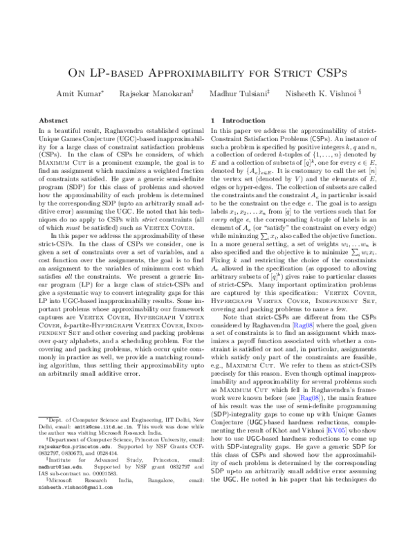 (PDF) On LP-based approximability for strict CSPs