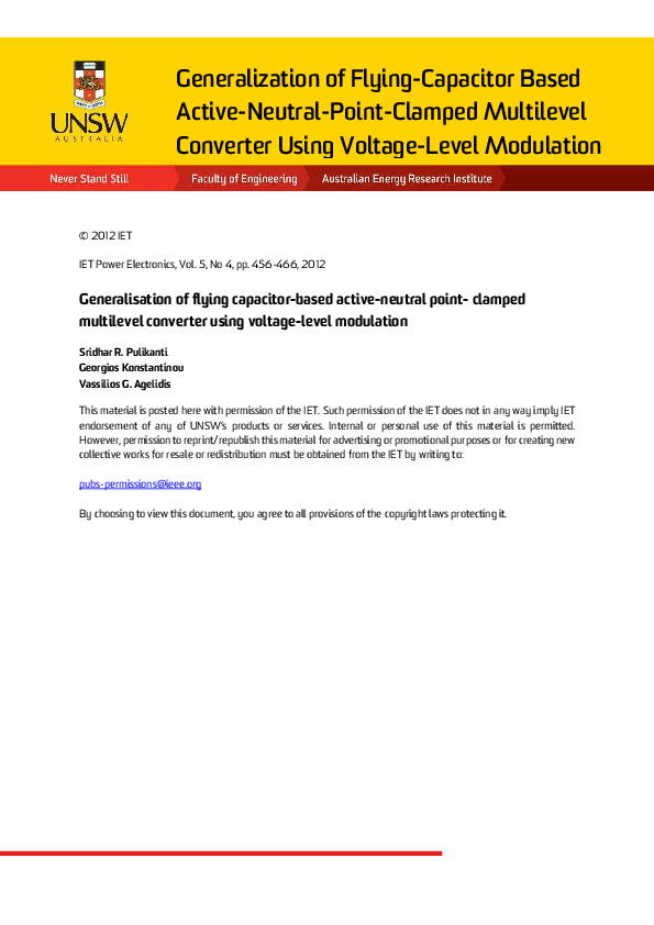 (PDF) Generalisation of flying capacitor-based active-neutralpoint ...