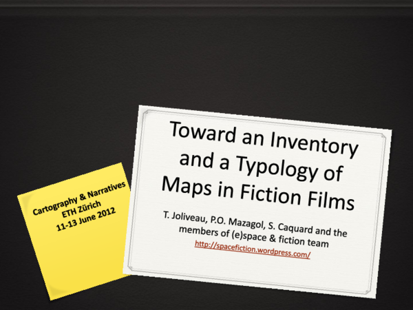 (PDF) Cinemaps, typologies and functions of maps in movies
