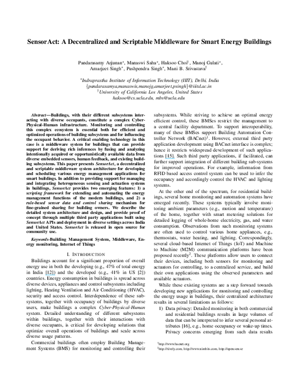 (PDF) SensorAct: A Decentralized and Scriptable Middleware for Smart ...